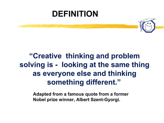 Creative Thinking & Critical Problem Solving | PPT