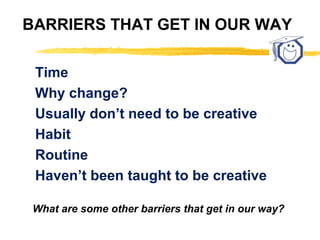 Creative Thinking & Critical Problem Solving | PPT