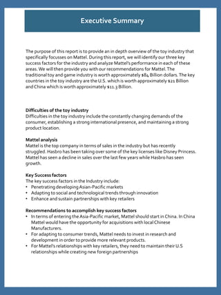 Integrated Business Cluster Project 1 | PDF