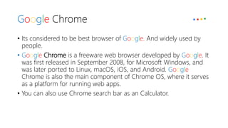 Powerpoint presentation on GOOGLE | PPT