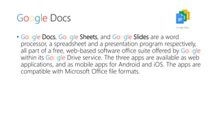 Powerpoint presentation on GOOGLE | PPT