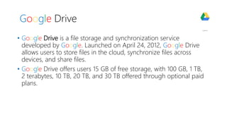 Powerpoint presentation on GOOGLE | PPT