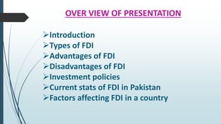 FDI (Foreign Direct Investment) | PPTX