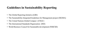 Sustainability accounting report | PPTX
