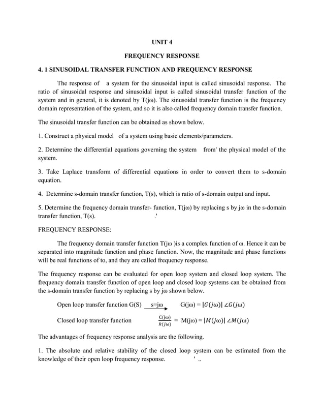 control engineering revision | PDF