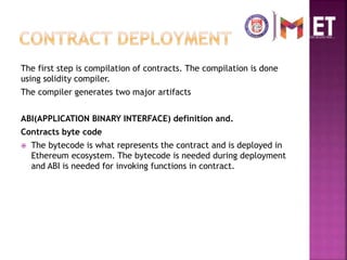 Ethereum Block Chain | PPTX