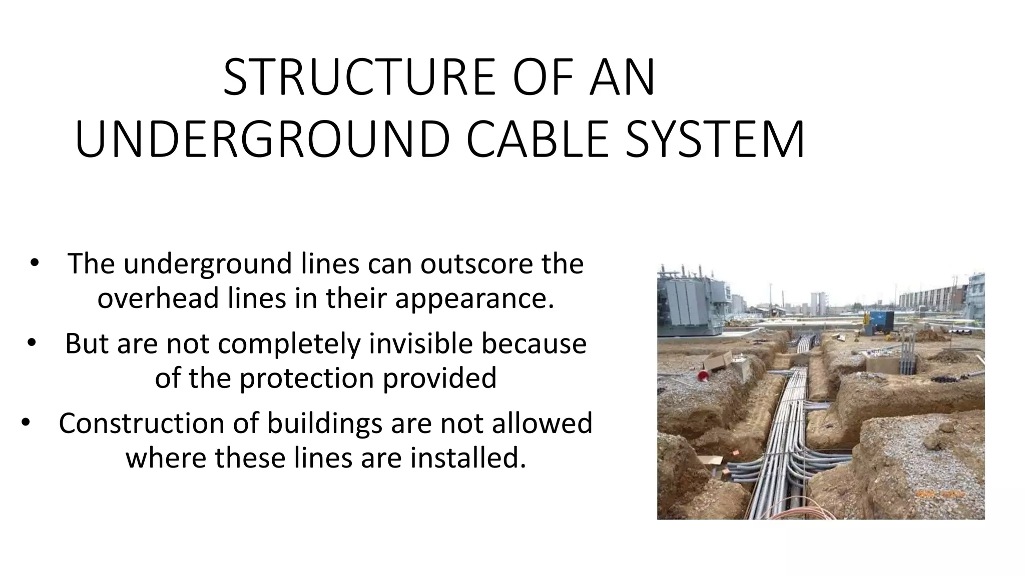 underground cable in transmission grid | PPTX