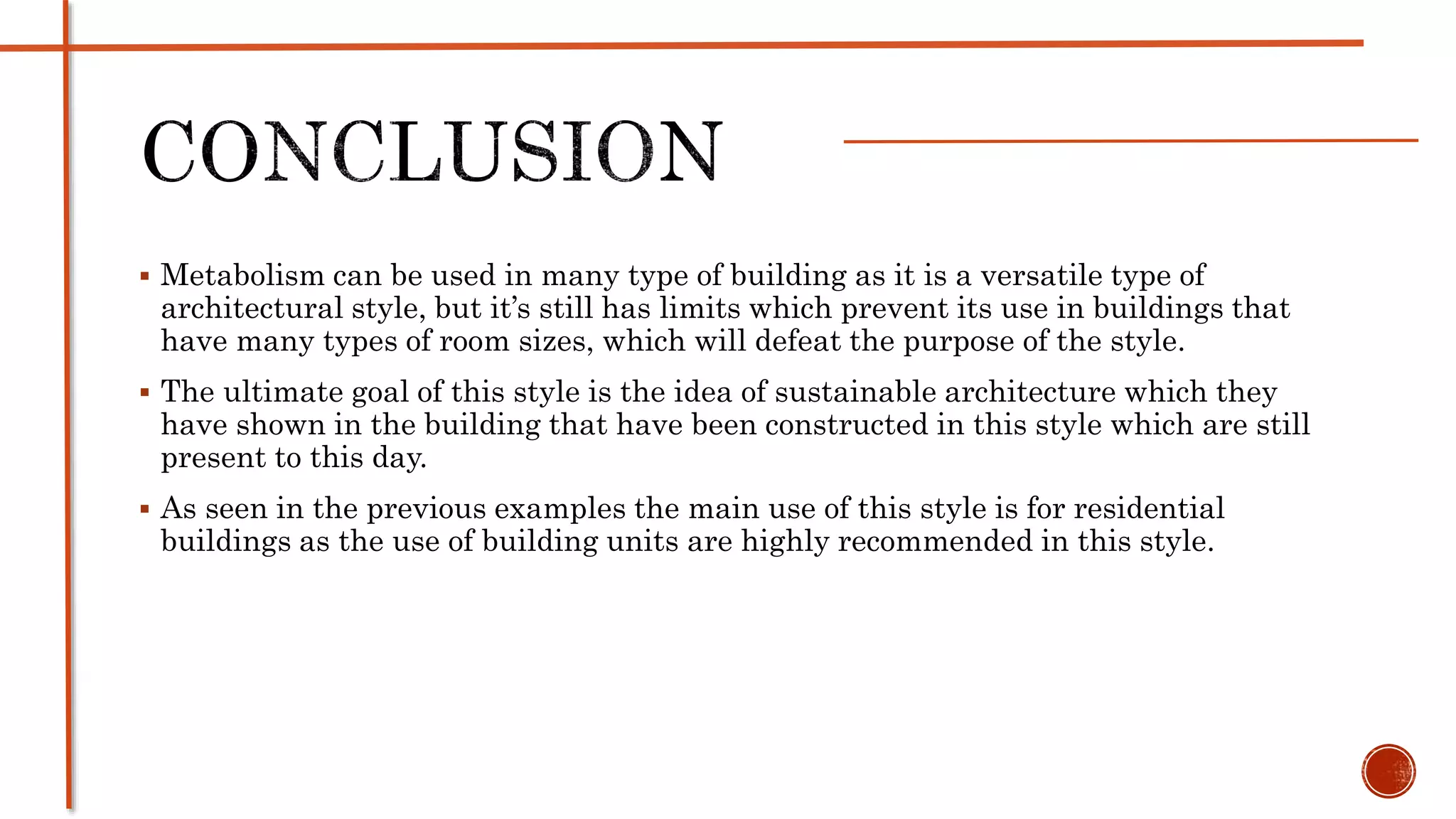 introduction to late postmodernism and various styles (folding, metabolism, deconstruction) | PPTX