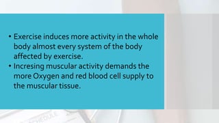 Physiological changes During Aerobic Exercise | PPTX