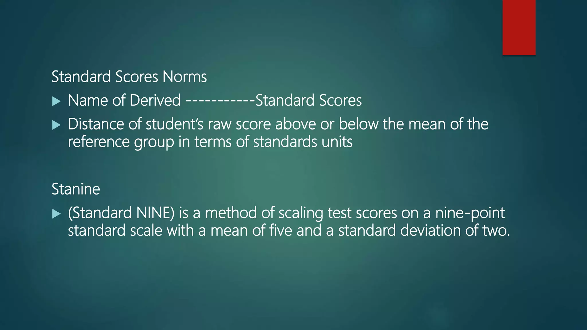 Interpretation of test Scores | PPTX