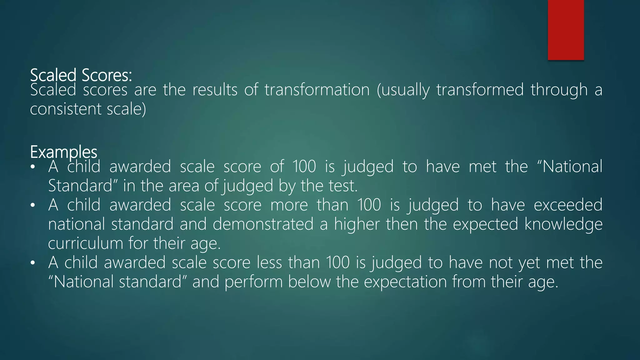 Interpretation of test Scores | PPTX