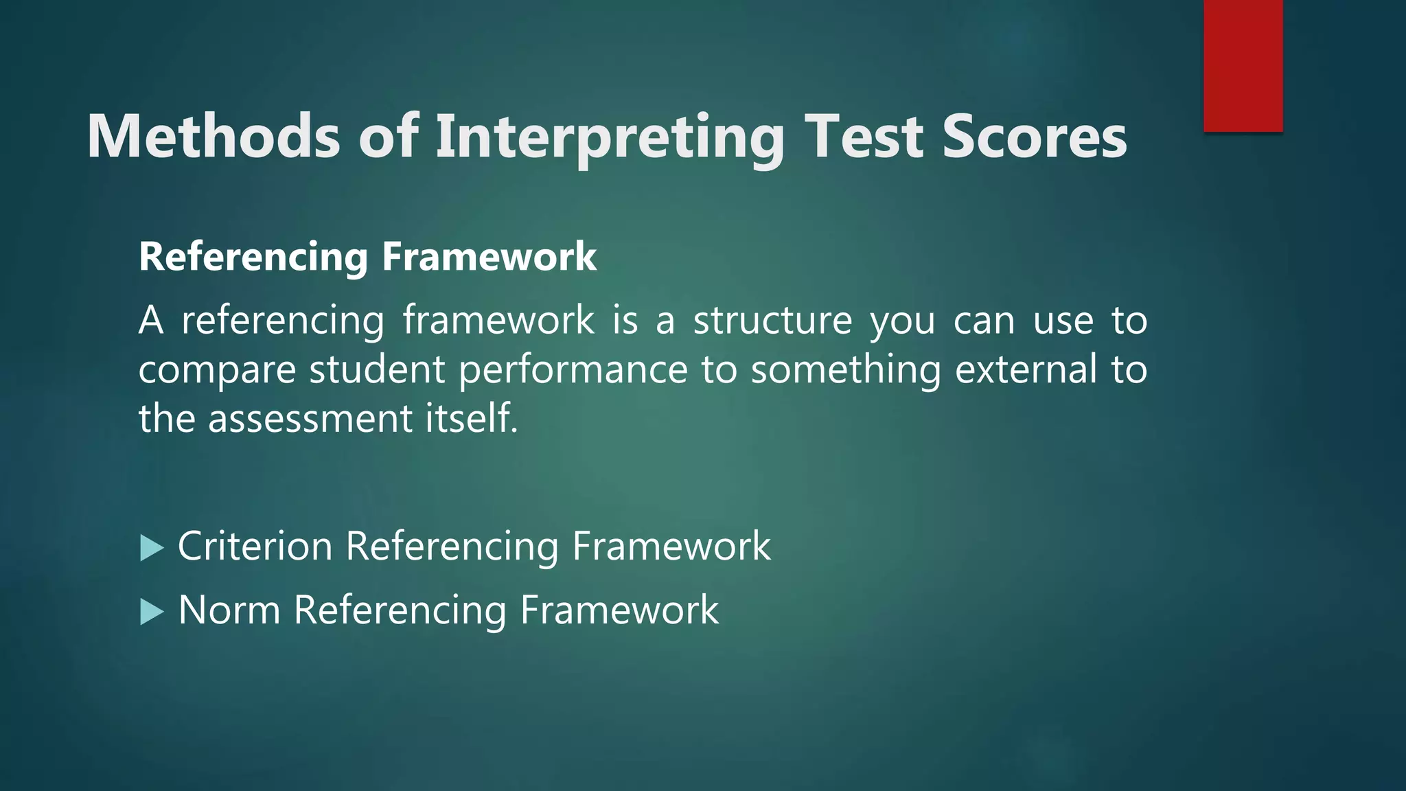 Interpretation of test Scores | PPTX