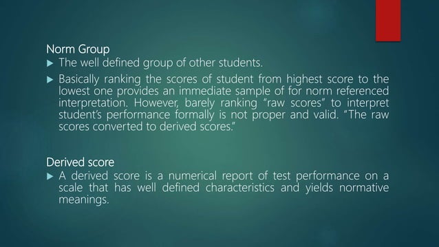 Interpretation of test Scores | PPTX | Standardized Testing ...