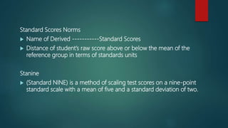 Interpretation of test Scores | PPTX