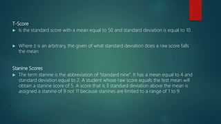 Interpretation of test Scores | PPTX