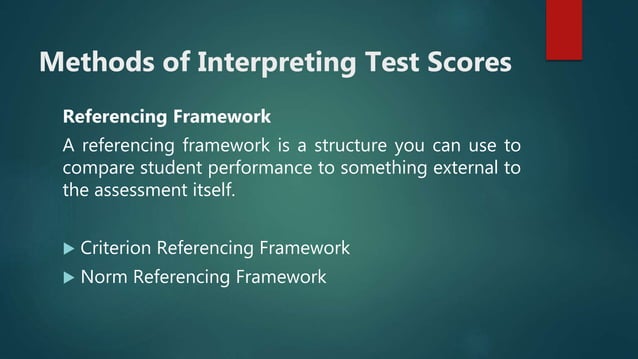 Interpretation of test Scores | PPTX | Standardized Testing ...