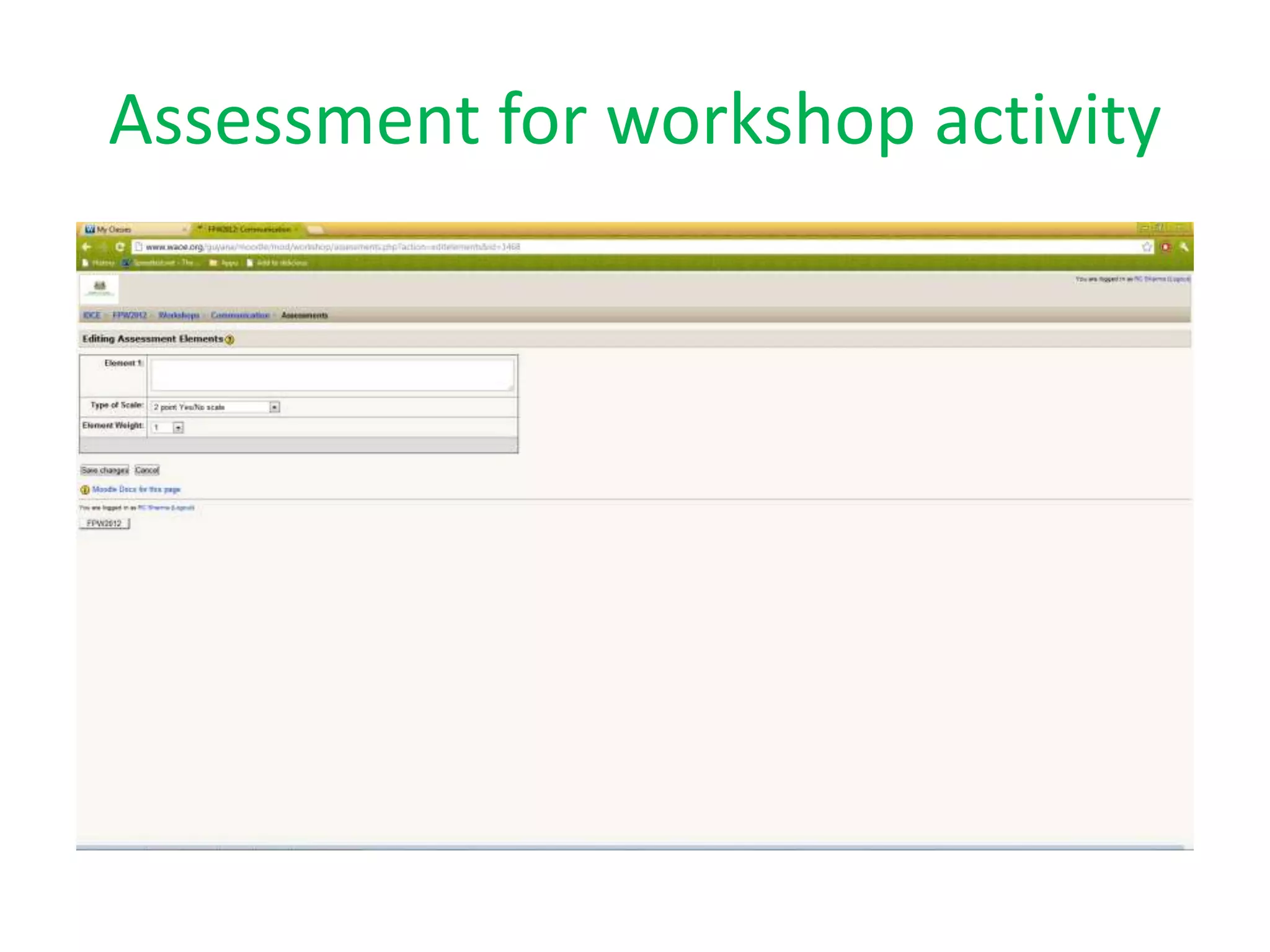 E-assessment through Moodle | PPT