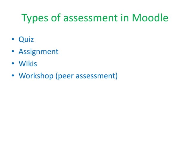 E-assessment through Moodle | PPT