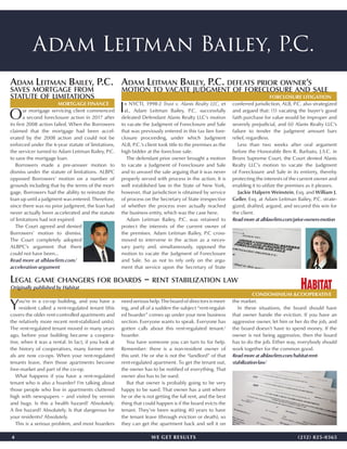 Adam Leitman Bailey, P.C. Winter 2018 Newsletter | PDF