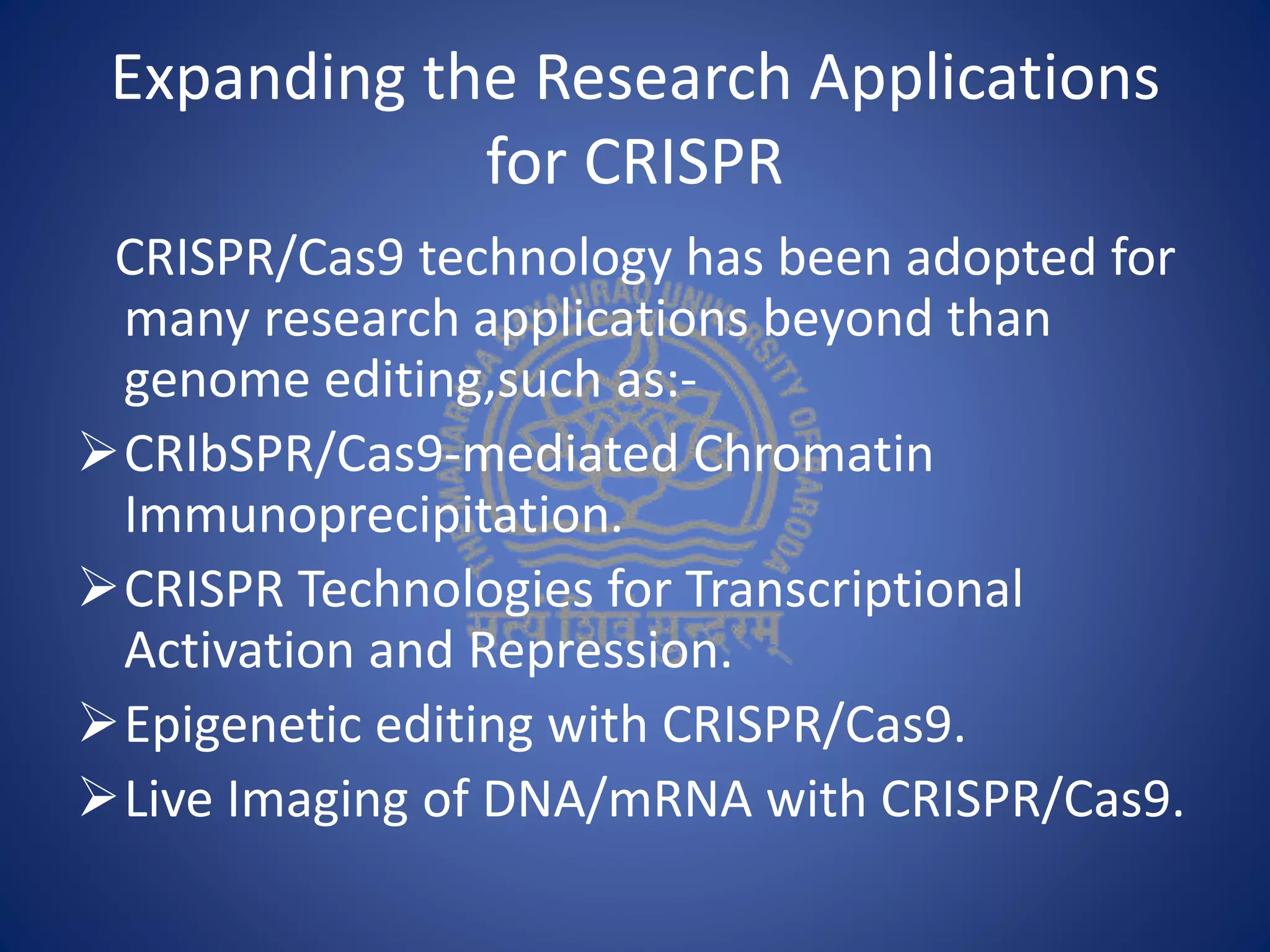 Crispr Cas9 The Gene Editing Tool Pptx