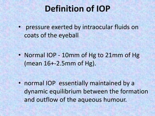 angle structure anatomy& IOP | PPTX