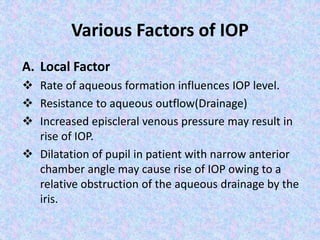 angle structure anatomy& IOP | PPTX