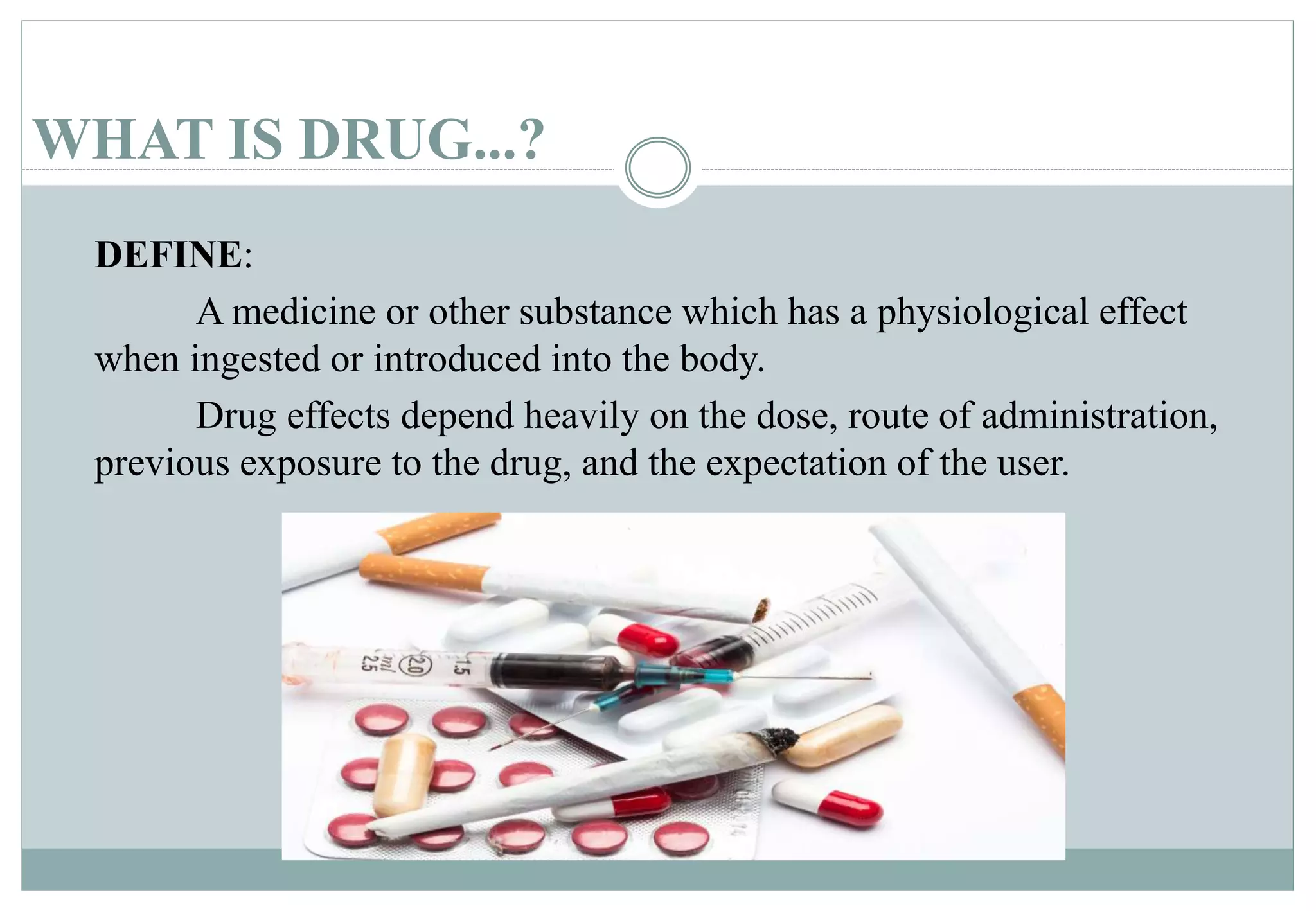 Drugs and it's classifications | PPT