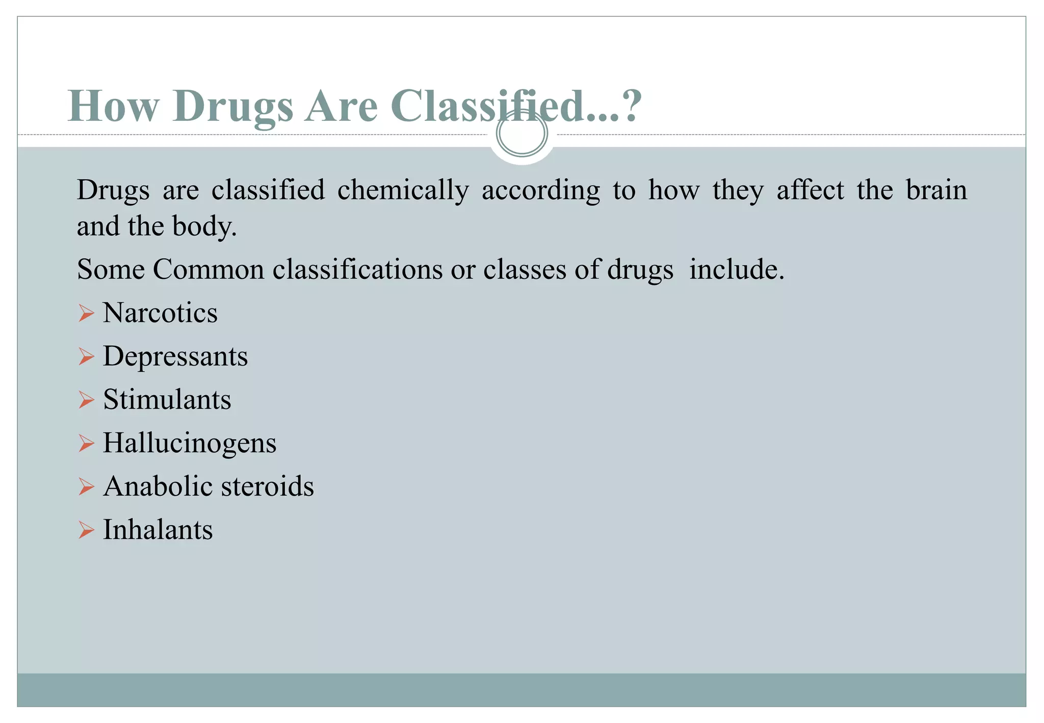 Drugs and it's classifications | PPTX