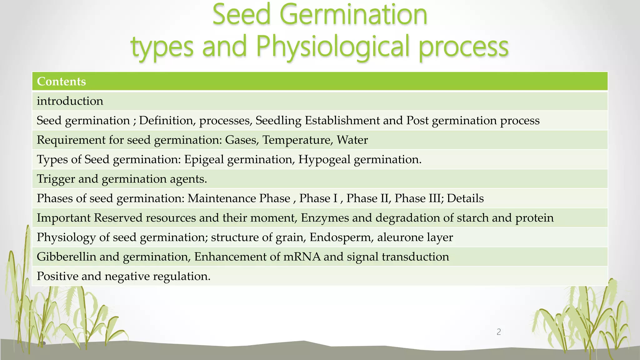 SEED GERMINATION | PPTX