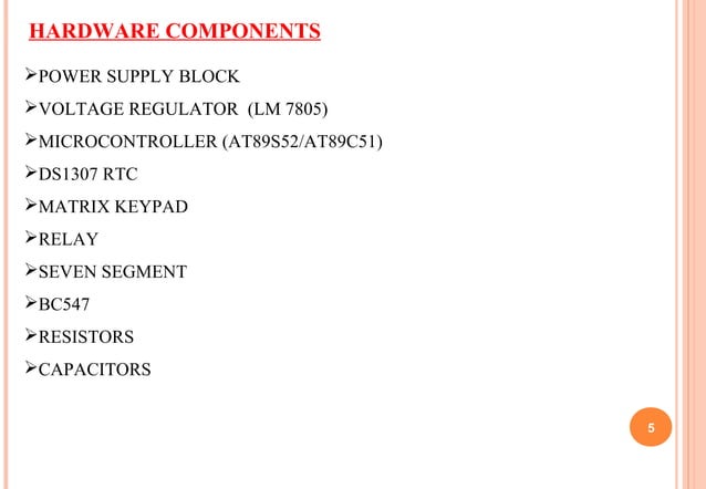Programmable Load Shedding for the utility department | PPT