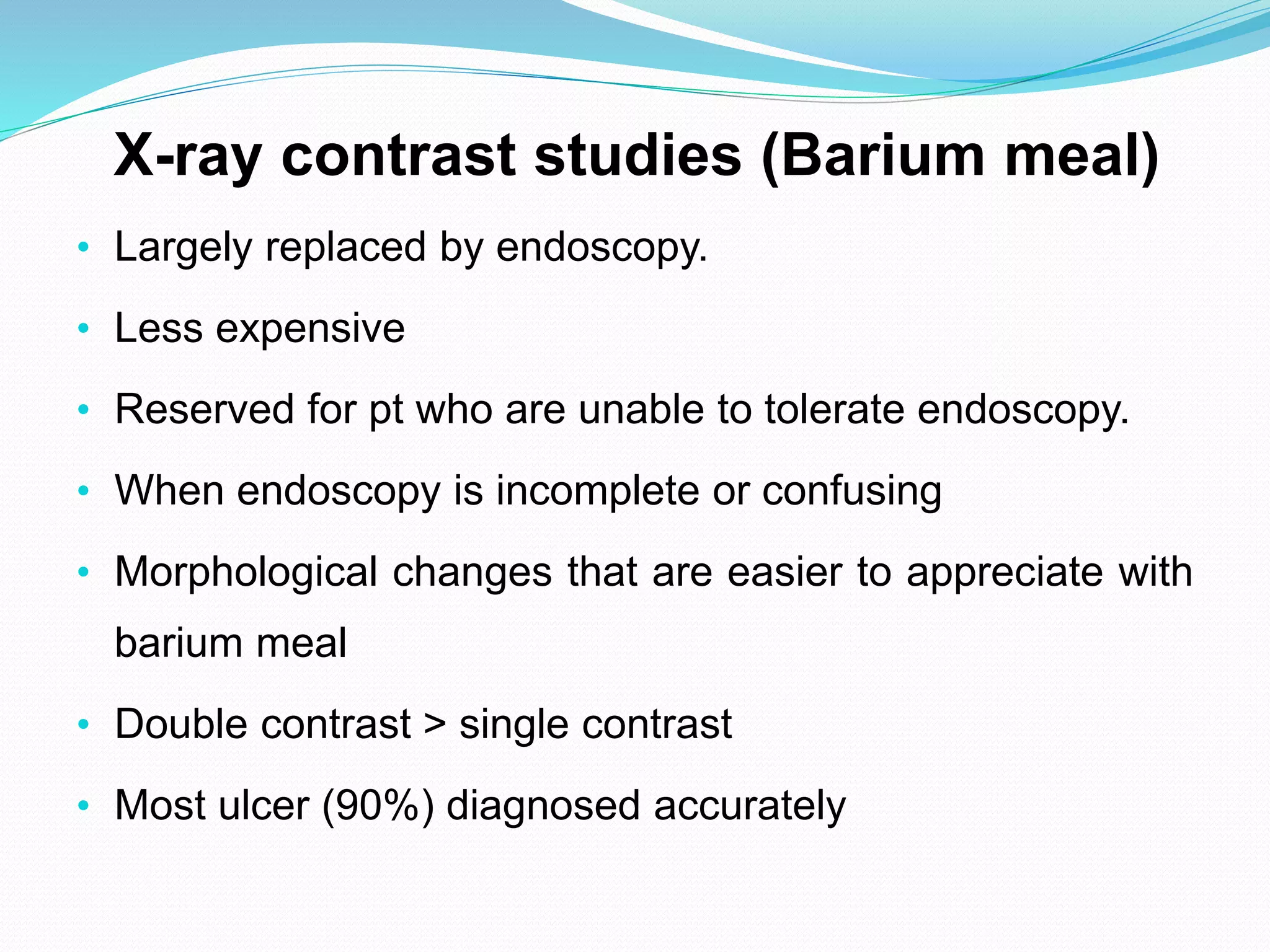 Radiological approach to gastric ulcer disease | PPTX