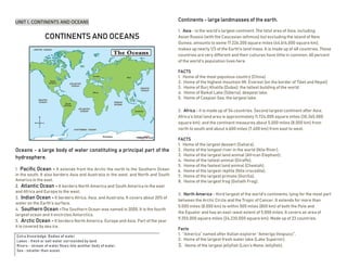 Oceans and Continents | PDF