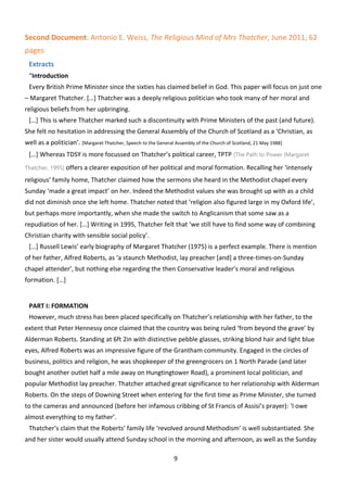 Margaret Thatcher: How can somebody be shaped by his or her early years ...