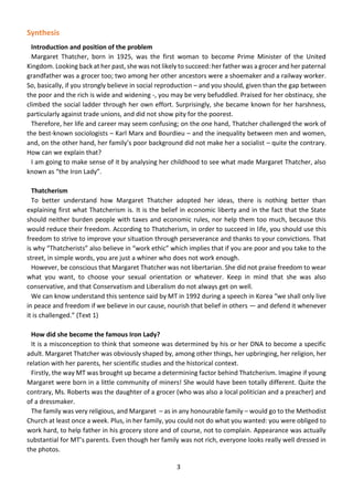 Margaret Thatcher: How can somebody be shaped by his or her early years ...