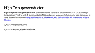 High Tc superconductor based on perovskite oxide | PPTX