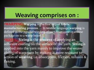 Textile industry plant processes | PPTX