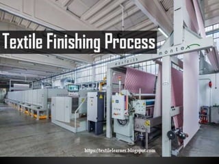 Textile industry plant processes | PPTX