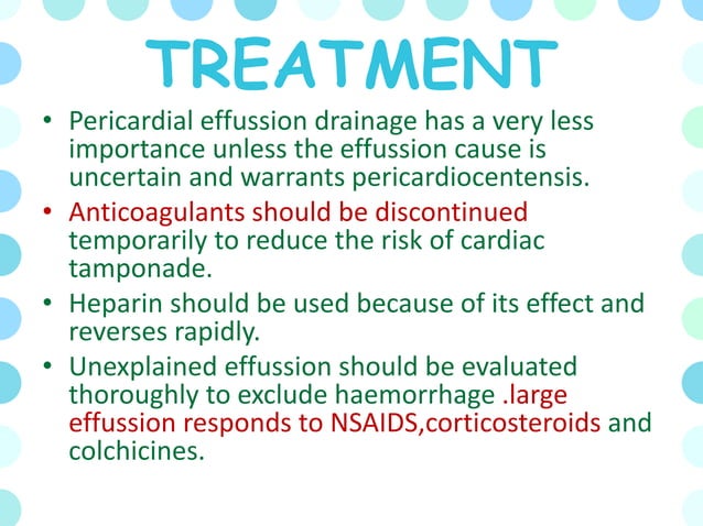 Final pericardial effusion | PPT | Free Download