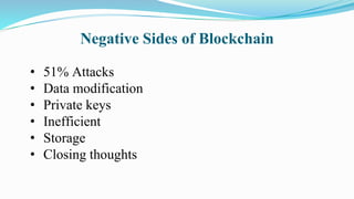 Blockchain Technology and its Business Application | PPT