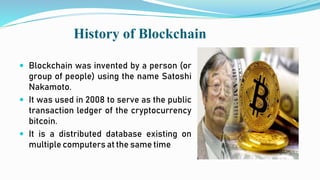 Blockchain Technology and its Business Application | PPT