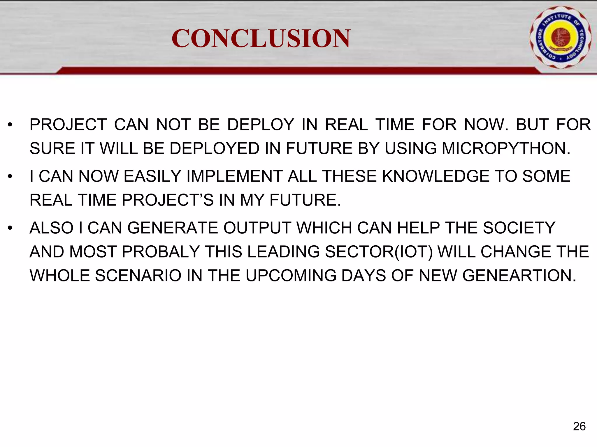 Iot Based System Design Ppt