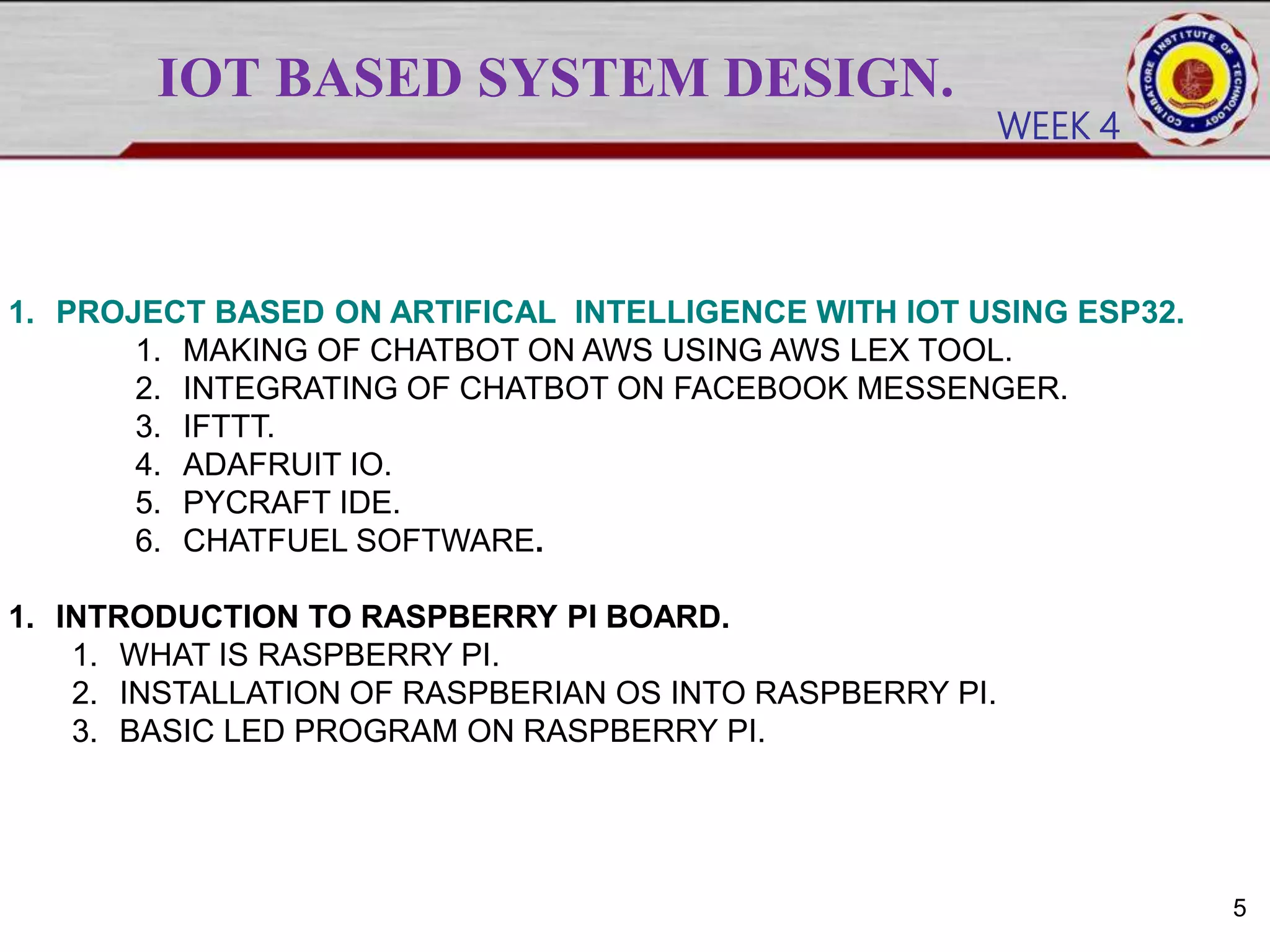 IOT BASED SYSTEM DESIGN | PPTX | Internet of Things | Internet