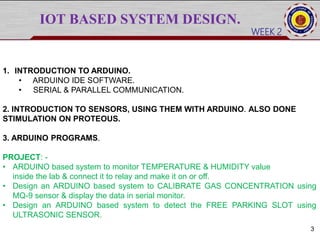 IOT BASED SYSTEM DESIGN | PPTX