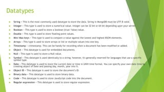Introduction to MongoDB | PPT