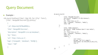 Introduction to MongoDB | PPT