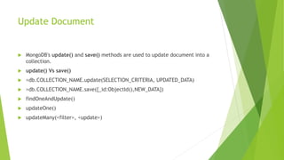 Introduction to MongoDB | PPT
