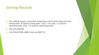 Introduction to MongoDB | PPT