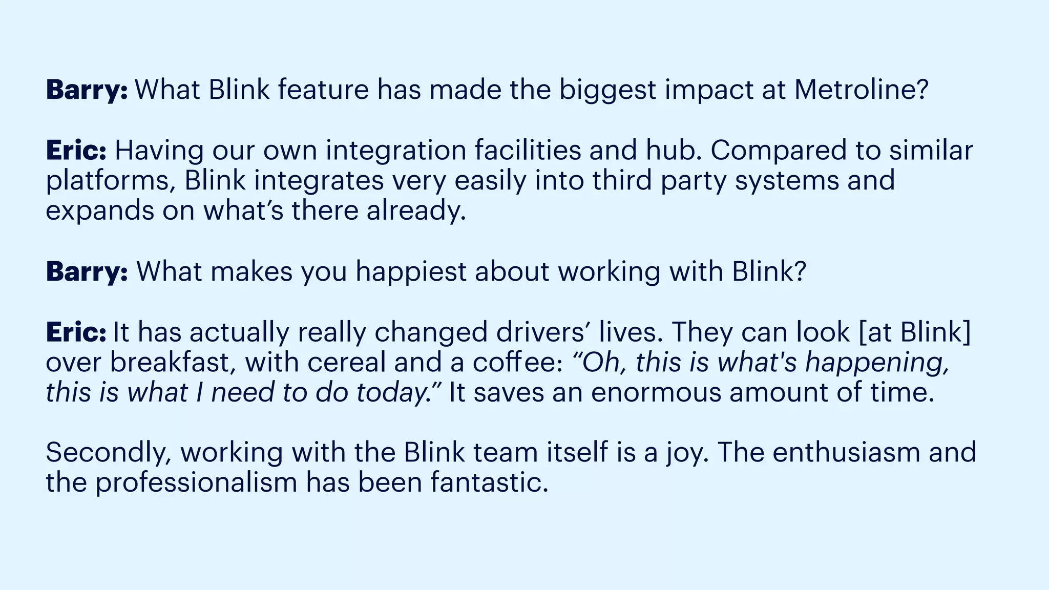Blink | Metroline | PPT