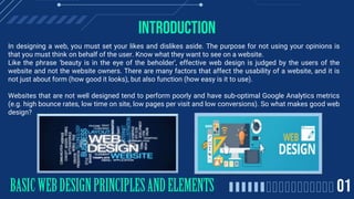 Basic Web Design Principles and Elements | PPTX
