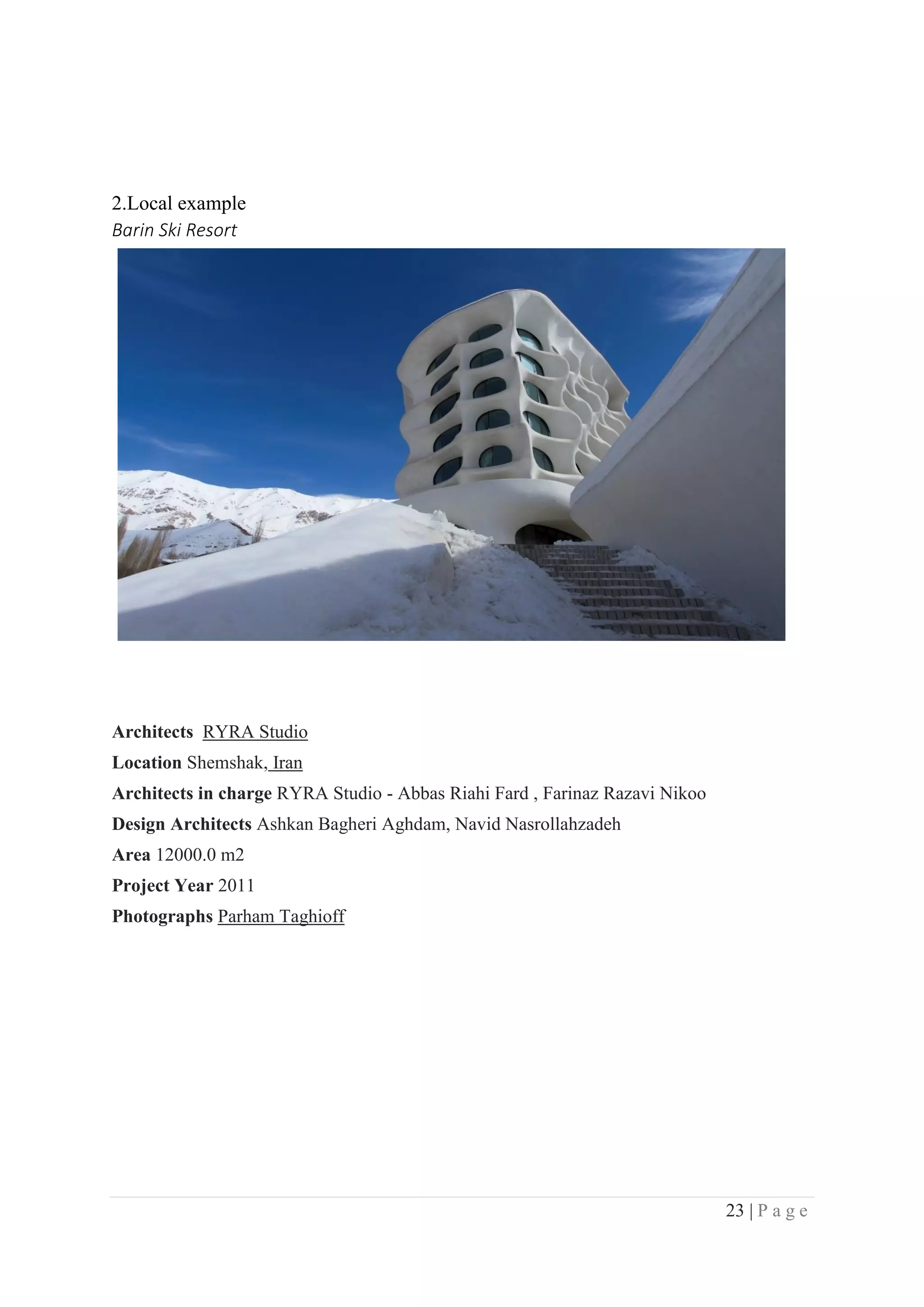 TOURISTIC RESORT THESIS | PDF